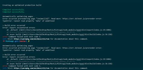 vercel error command yarn run build exited with 1 when deploying my