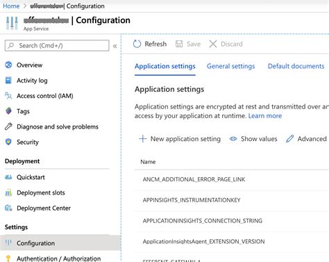 set app service application setting from azure devops yaml