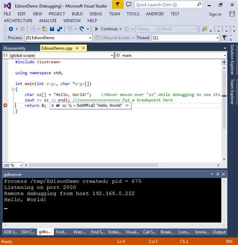 developing c programs for the intel edison module with