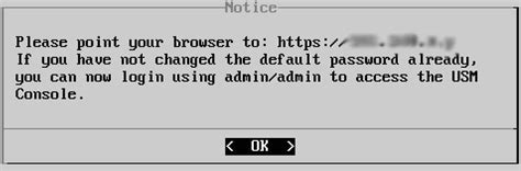 usm anywhere setup on the vmware vm