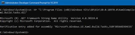 strong name validation failed 18970 build · issue 1302 · microsoft