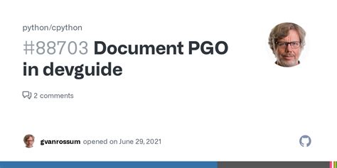 document pgo in devguide · issue 88703 · python cpython · github