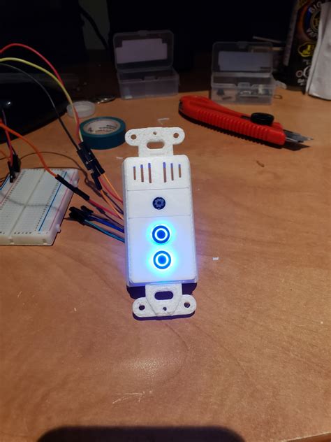 esp32 cam smart switch 2x button dht11 sensor humidity temp