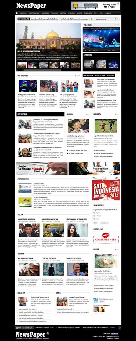 source code portal berita php and mysql sarjana komedi