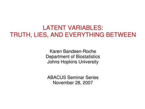 An Introduction To Latent Variable Modeling Ppt Download