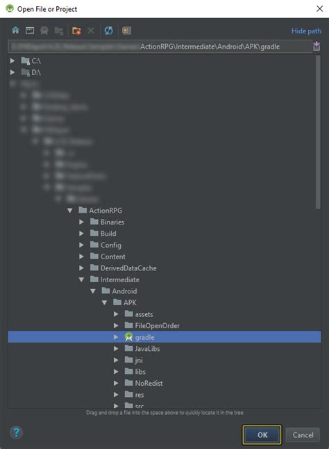 android ue4 cannot find gradle project stack overflow
