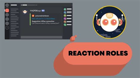 how to setup reaction roles with yagpdb youtube