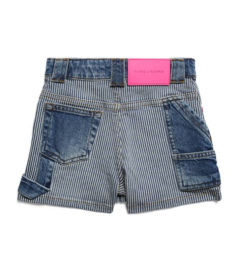 Marc Jacobs Blue Pinstripe Denim Shorts 4 14 Years Harrods Uk