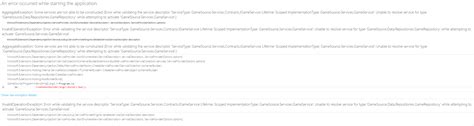 unable to resolve service for type troubleshooting tips and solutions
