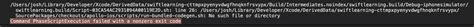 command phasescriptexecution failed with a nonzero exit code no such