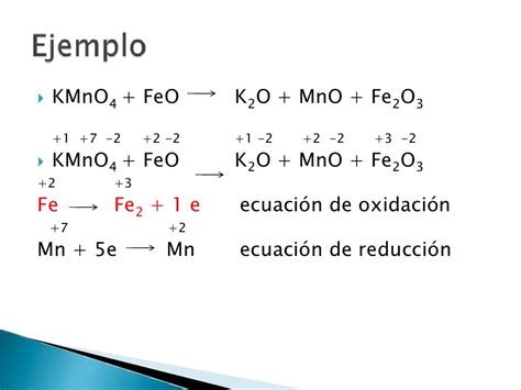 Reacciones De Redox Oxidación Reducción