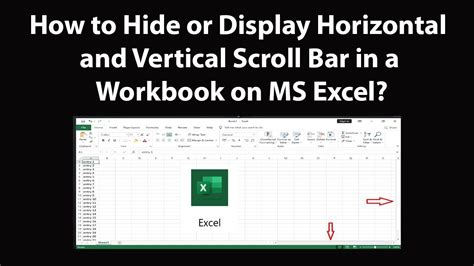 how to hide horizontal scrollbar in excel dasespectrum