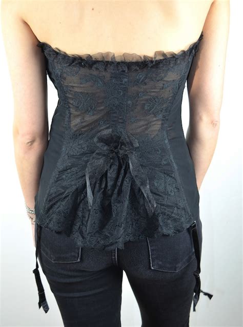 Vintage 90s Y2k Victorias Secret Bustier Corset Garte… Gem