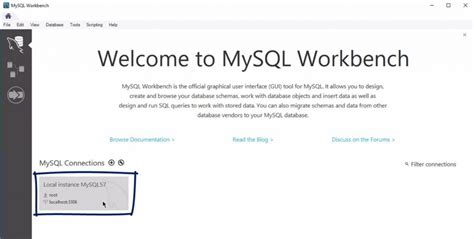 installing mysql and getting acquainted with the interface 365 data