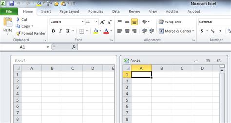 how to open 2 excel files in separate windows