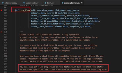 azure how to loop through block blob py blob in python