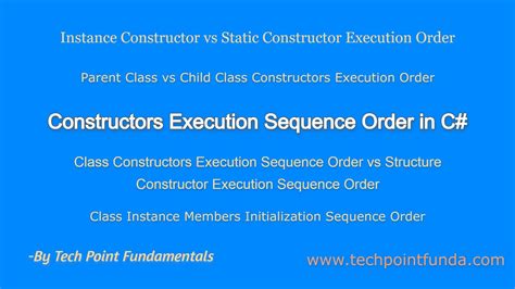 constructor execution sequence in c instance vs static constructor