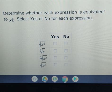 Solved Determine Whether Each Expression Is Equivalent To X Frac 2 5