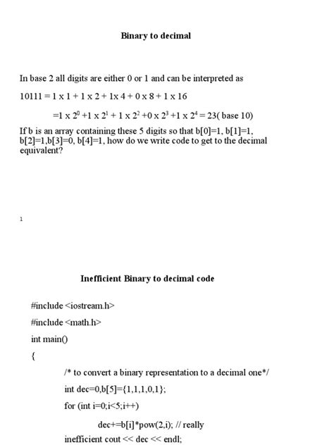 156649415 binary to decimal integer computer science theoretical