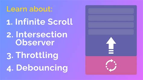 intersection observer and infinite scroll in a visual way youtube
