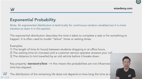 Exponential Distribution Wize University Statistics Textbook Wizeprep