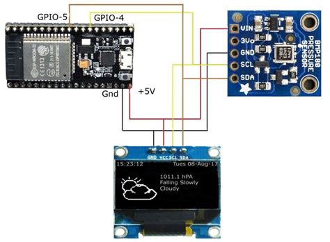 esp32 esp8266 weather forecaster predictor weather air pressure sensor