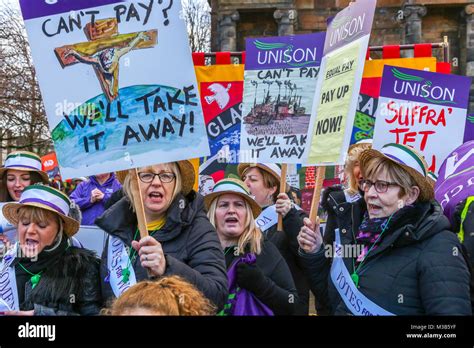 Glasgow Scotland 10th February 2018 Hundreds Of Women Supported By