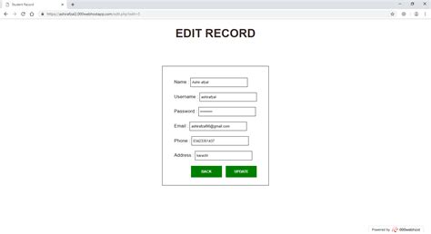 github ashirafzal php crud php crud is a simple php based web app