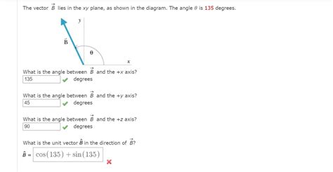 Solved The Vector B Lies In The Xy Plane As Shown In The