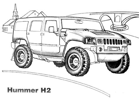 4x4 Hummer H2 Da Colorare Scarica Stampa O Colora Subito Online