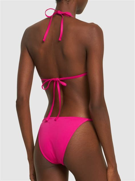 Versace Medusa Lycra Triangle Bikini Top Versace