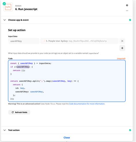 creating an array from a get webhook response nested json zapier