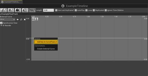 keys and curves unreal engine 4 27 documentation