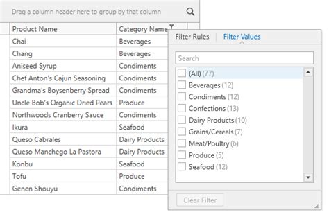 datacontrolbase customuniquevaluescommand property wpf controls
