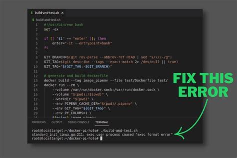 how to fix exec user process caused exec format error in linux beebom