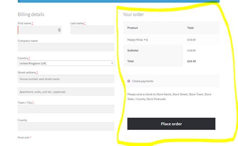 how to make checkout page layout like default woocommerce support