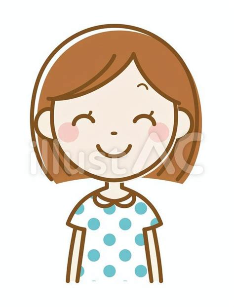 笑顔の女性イラスト No 1186870｜無料イラスト・フリー素材なら「イラストac」