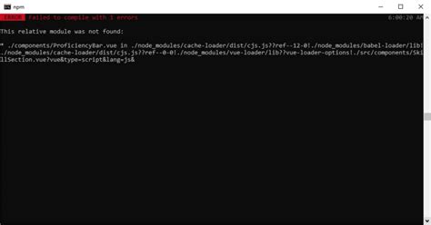 vue js error this relative module was not found the coding couple