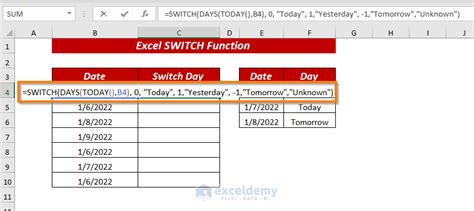 how to use excel switch function 5 examples exceldemy