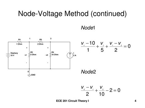 node voltage method circuits