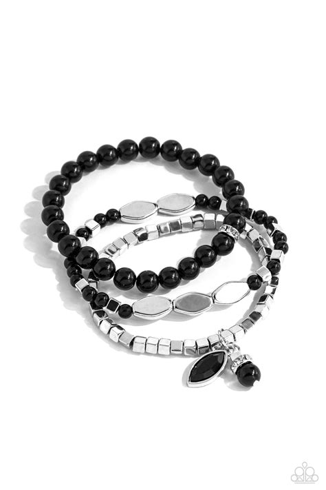 Redefined Romance Black Paparazzi Bracelet Jewelryblingthing