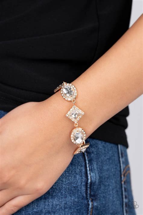 Decade Of Dazzle Gold Paparazzi Bracelet Jewelryblingthing
