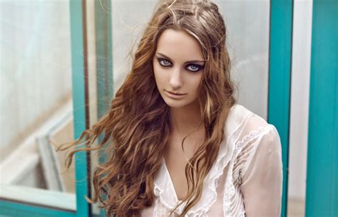 Blue Eyes Women Face White Tops Portrait Blonde Hd Wallpaper