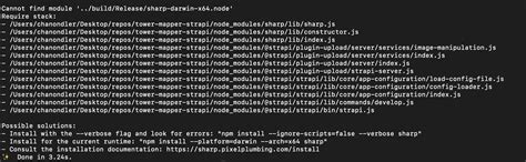 macos strapi does not run on mac m1 stack overflow