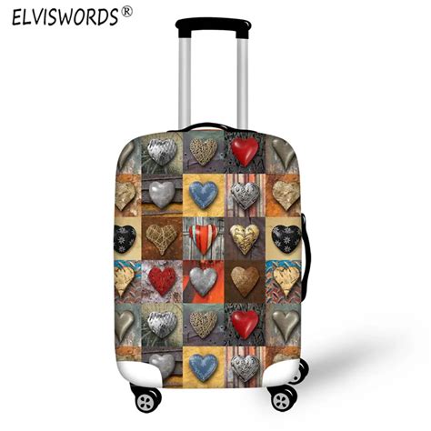 Elviswords Thick Elastic Luggage Protective Cover With Ziper For 18