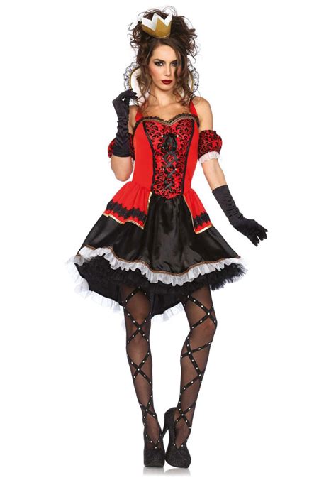 Herzkönigin Kostüm Damen Sexy Luxus Alice Im Wunderland Herz