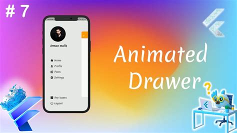 flutter animated navigation drawer flutter navigation homescreen my