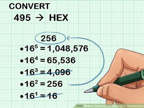 how to convert from decimal to hexadecimal 15 steps