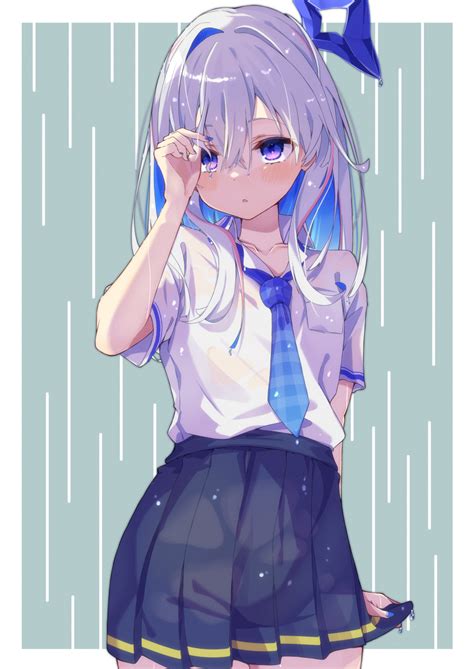 Safebooru 1girl Absurdres Alternate Costume Amane Kanata Blue Hair