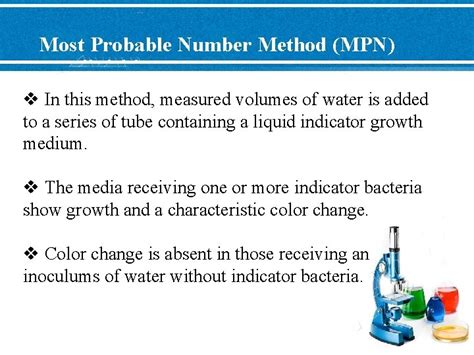 Lab 6 Most Probable Number Method Mpn Most